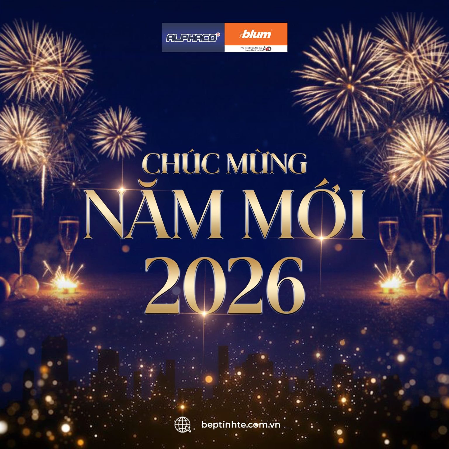 ALPHACO CHÚC MỪNG NĂM MỚI 2026 - PHỤ KIỆN NHÀ BẾP TINH TẾ
